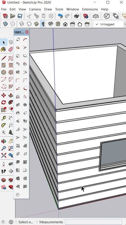 quick grooves on faces in sketchup shorts sketchup sketchuptutorial