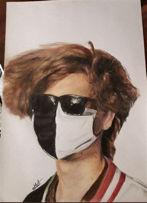 Colored Pencils Drawing Of Ranboo