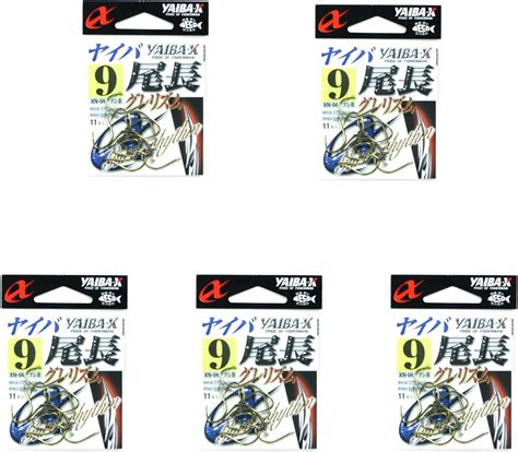 Amazon 【 まとめ買い ×5個セット 】 ささめ針 Sasame Xn 04 ヤイバ尾長グレリズム 9号 釣り 釣り具 釣具 釣り