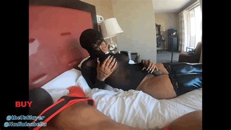 horny tgirl nadia isabella wakes up with morning wood and f a bubble butt guy xxx slayer