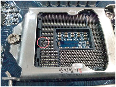 컴퓨터조립 노하우 메인보드 Cpu소켓 핀 휘어졌을 때cpu소켓 수리cpu핀 휨메인보드 Cpu소켓 핀 수리컴퓨터안켜짐 네이버 블로그
