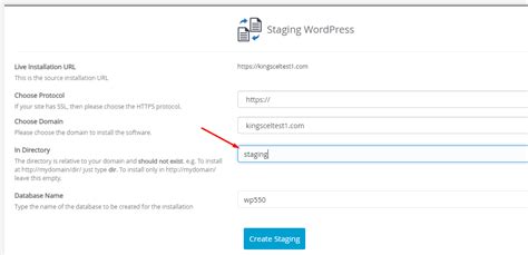 How To Setup Wordpress Staging Environment Kingscel