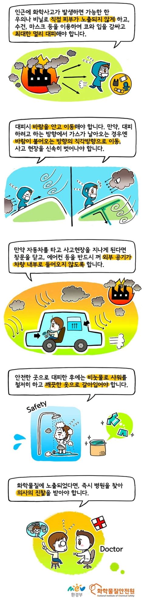 화학물질사고 발생시 국민행동요령 네이버 블로그