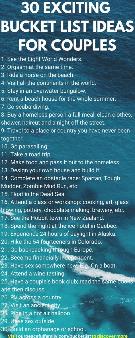 22 Bucket Lists For Couples Ideas Couple Bucket List List