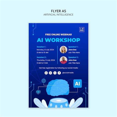 Free Psd Artificial Intelligence Template Design