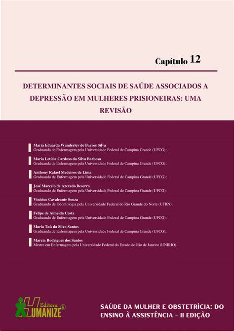 Pdf SaÚde Da Mulher E ObstetrÍcia Do Ensino À AssistÊncia