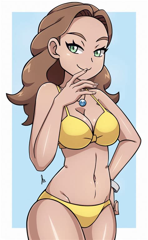 Rule 34 1girls Ass Belly Bikini Blue Background Bracelet Breasts