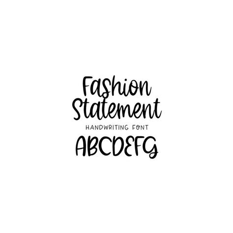 Bfc Fashion Statement Handwriting Script Font440647