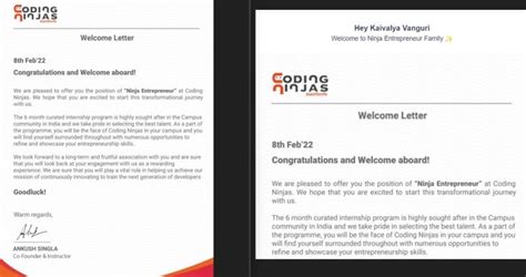 Kaivalya Vanguri On Linkedin Thankyou Entrepreneur Codingninjas