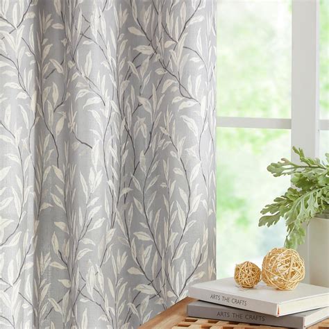 Vogol Rod Pocket Curtains For Bedroom 63 Inches Long