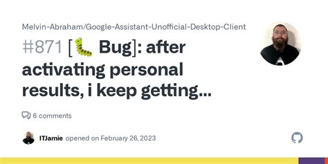 Bug After Activating Personal Results I Keep Getting Prompted To