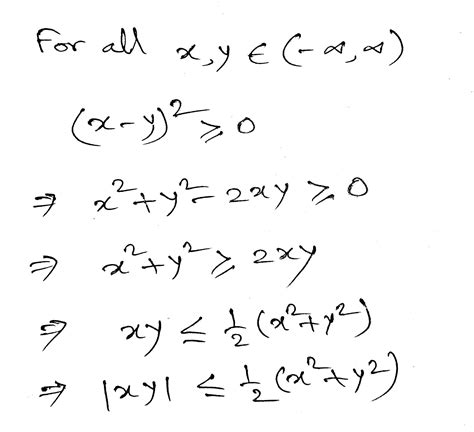[solved] Prove That For All X Y Inside The Set Infinity Infinity The Course Hero