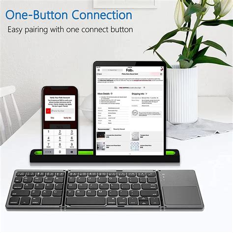 Portable Touchpad Foldable Wireless Keyboard Wireless Keyboard For Ipad