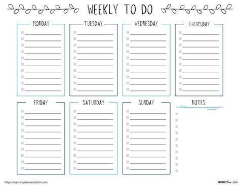 Printable To Do Lists For Work
