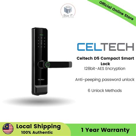 Celtech D5 Compact Smart Lock 128bit Aes Encryption Anti Peeping