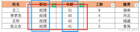 Excel对单列多列数据筛选和高级筛选excel多列筛选 Csdn博客