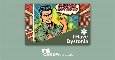 Dystonia Support Card For Neurological Condition Awareness Non