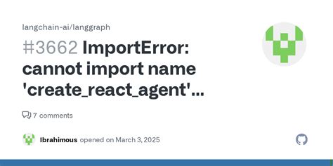 Importerror Cannot Import Name Createreactagent From Langgraphprebuilt Unknown Location