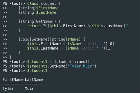 Powershell Classes Getting Started