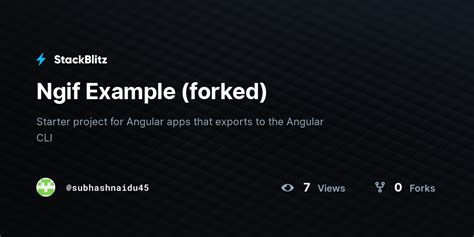 N Example Forked Stackblitz