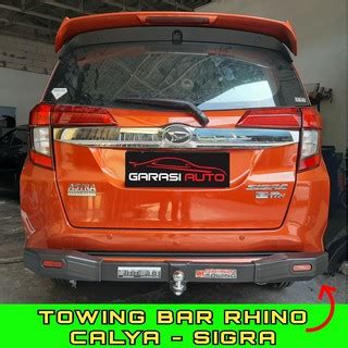 Jual Paket Tanduk Towing Bar Depan Belakang Mobil Calya Sigra Bumper