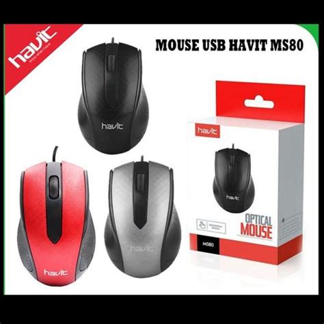 Jual Havit Hv Ms80 Optical Wired Mouse Original Kota Depok Sonic Computer Jakarta Tokopedia