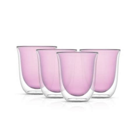 Levitea Drinking Glasses Set Of 4 Pink 84 Oz Kroger