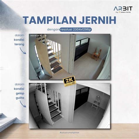 Promo Arbit Indoor Ptz Cctv Security Ip Camera 2k 3mp Wireless Nvr