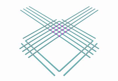 Wing Sum Law Reconfigureable Gridshell Display