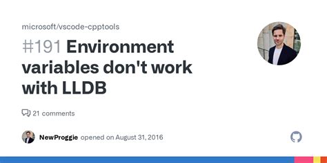 Environment Variables Dont Work With Lldb · Issue 191 · Microsoft