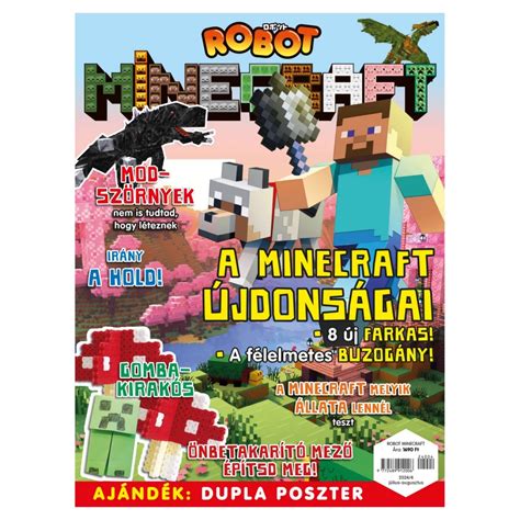 Robot Minecraft Sajtóforrás Rendelj Magazint Otthonról