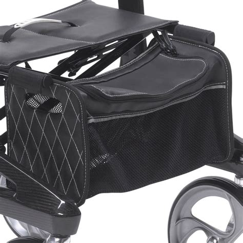 Drive Medical Nitro Elite Cf Carbon Fiber Rollator Rolling Walker Blac