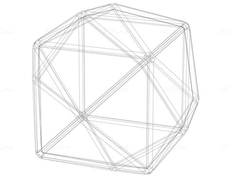 Wireframe Shape Tetrakis Hexahedron 3d Printing Model Stl