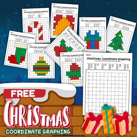 Free Christmas Coordinate Graphing Worksheets For Holiday Fun Rock