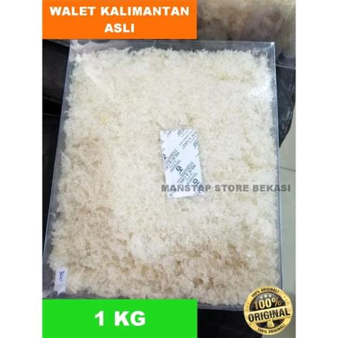 Jual Sarang Burung Walet Hancuran Kalimantan Asli KG Jakarta Timur Naturalisasi Tubuh