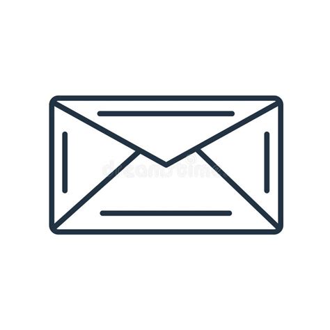 Mailbox Icon Vector Sign And Symbol Isolated On White Background Stock