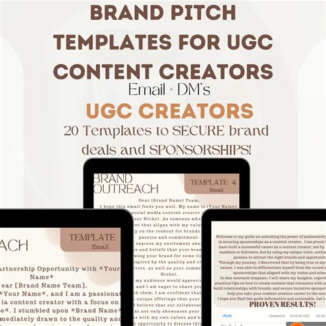UGC Brand Pitch Template For UGC Creators UGC Pitching Scripts Ugc