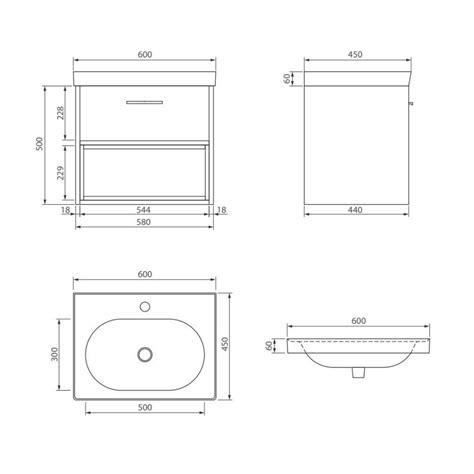Sonas Malmo 60cm 1 Drawer Open Shelf Unit Matt Night Sky Blue Matt Basin Eec Homevalue