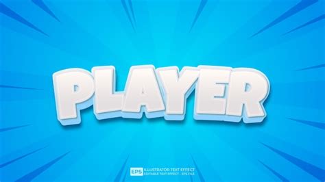 Premium Vector Vector Vector 3d Text Playe Editable Text Effect Font