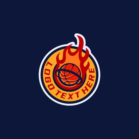 Basketball Fire Ring Logo Brandcrowd Logo Maker