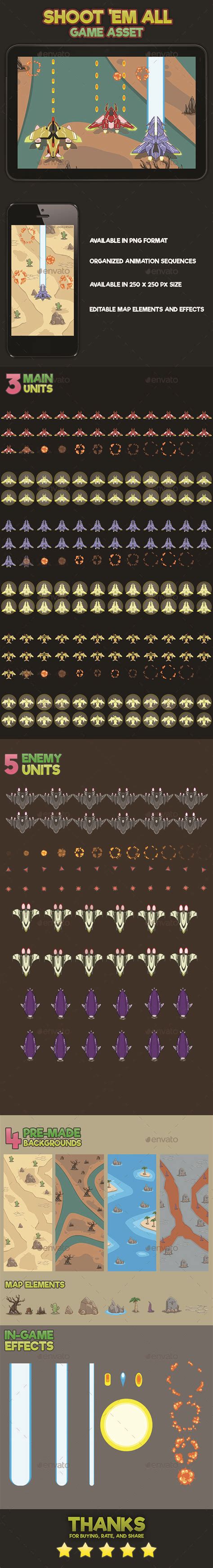 2D Plane Shooter Game Asset