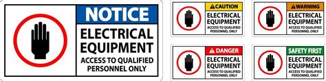Danger Sign Electrical Equipment Authorized Personnel Only 24799600