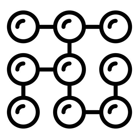 Blockchain Database Icon Outline Style 15897180 Vector Art At Vecteezy