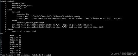 Hive SQL 每日一题行列转换 阿里云开发者社区