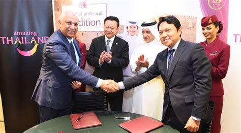 Qatar Airways And Tat Sign Agreement To Boost Tourism To Thailand Tat