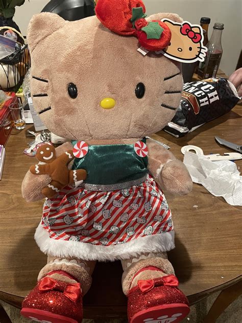 Here Is My Gingerbread Hello Kitty Build A Bear With The New Christmas