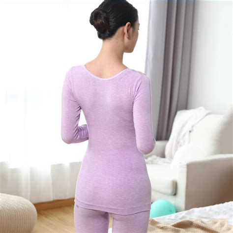 The Lady V Collar Thermal Underwear Set Is Made Of Grandado