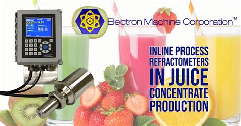Inline Process Refractometer In Large Scale Juice Concentrate Production In Line Process