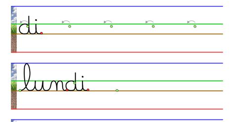 Cursive Grande Section Writing Skills Line Chart Alphabet