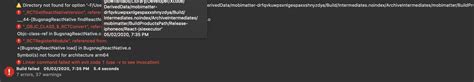 V Does Not Compile For Ios Issue Bugsnag Bugsnag React